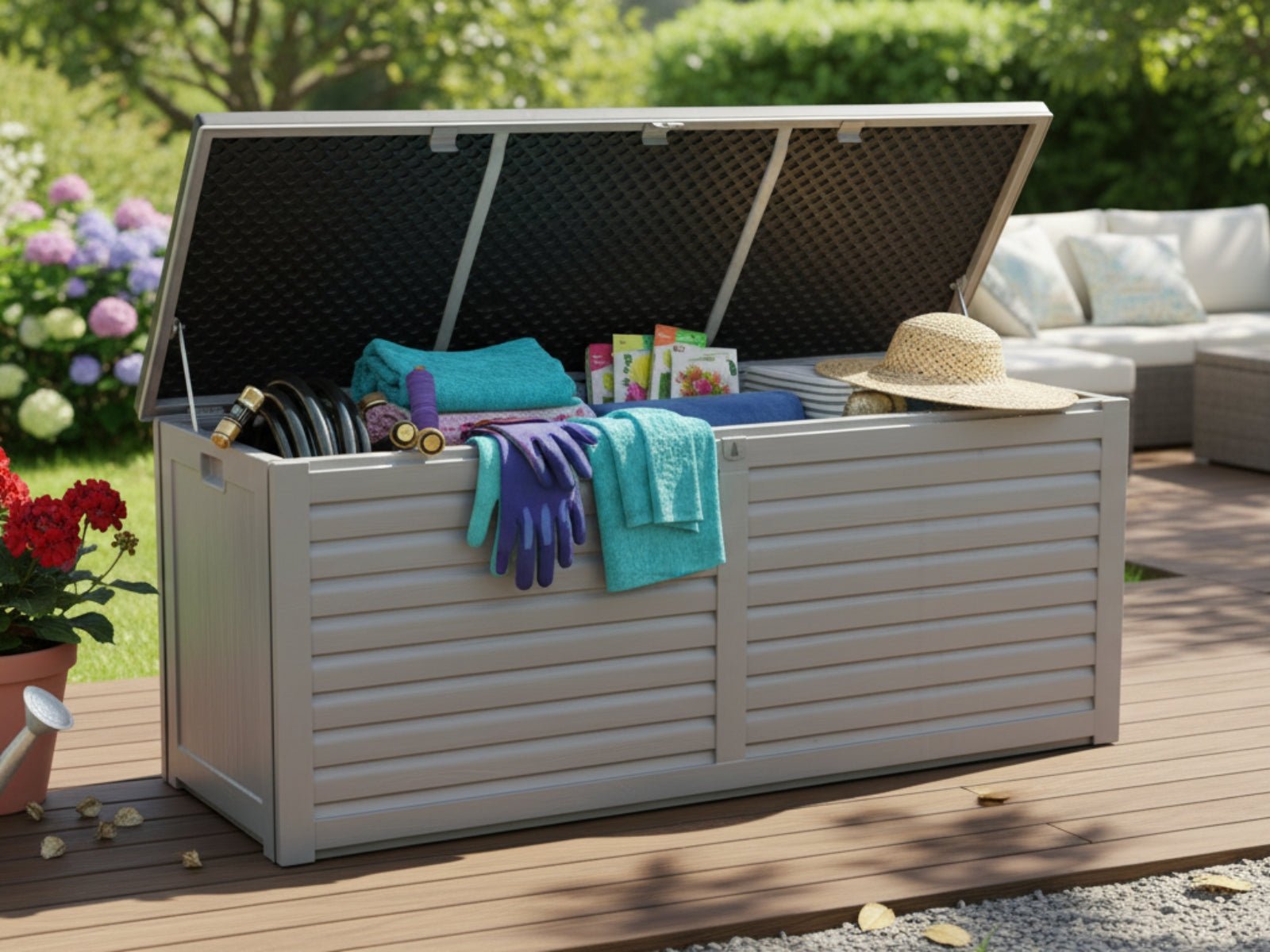 Buy Outdoor Storage Box 390L - Grey Online | Outdoor | NZ Depot